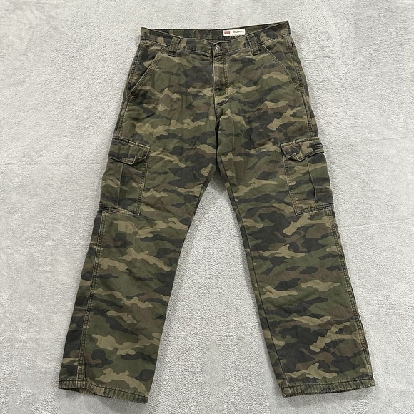Wrangler | Pants | Wrangler Cargo Pants Men 32 X 3 Green Camo Baggy Y2k ...
